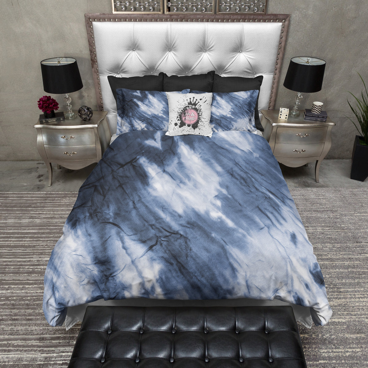 Indigo Printed Tie Dye Bedding Collection – Ink and Rags