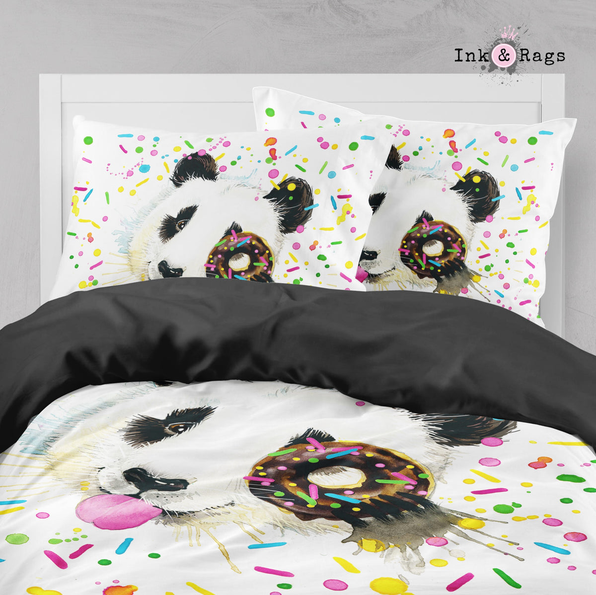 Panda Sprinkles Donut Big Kids Bedding Collection – Ink and Rags